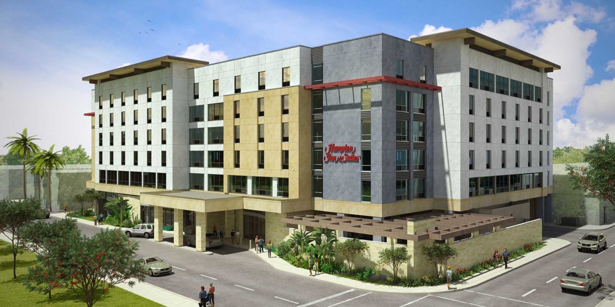 Hampton Inn & Suites – Kapolei, Oahu, Hawaii – Architectural Dimensions